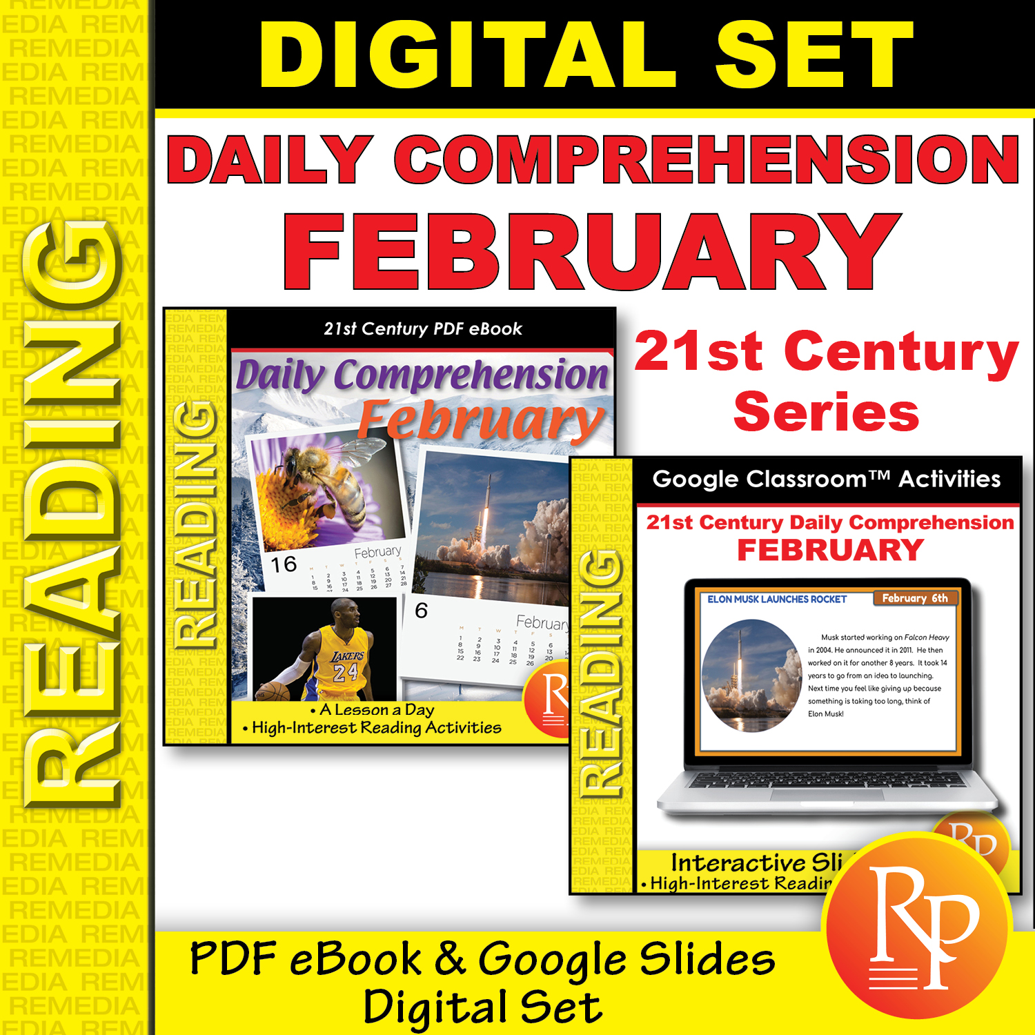 February 21st Century Daily Comprehension Activities: PDF & Google Set